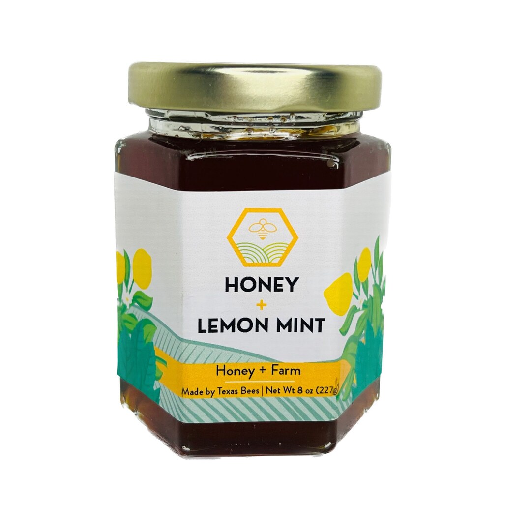 Lemon Mint Infused Honey Raw Honey Lemon Mint Organic Lemon Mint Honey ...