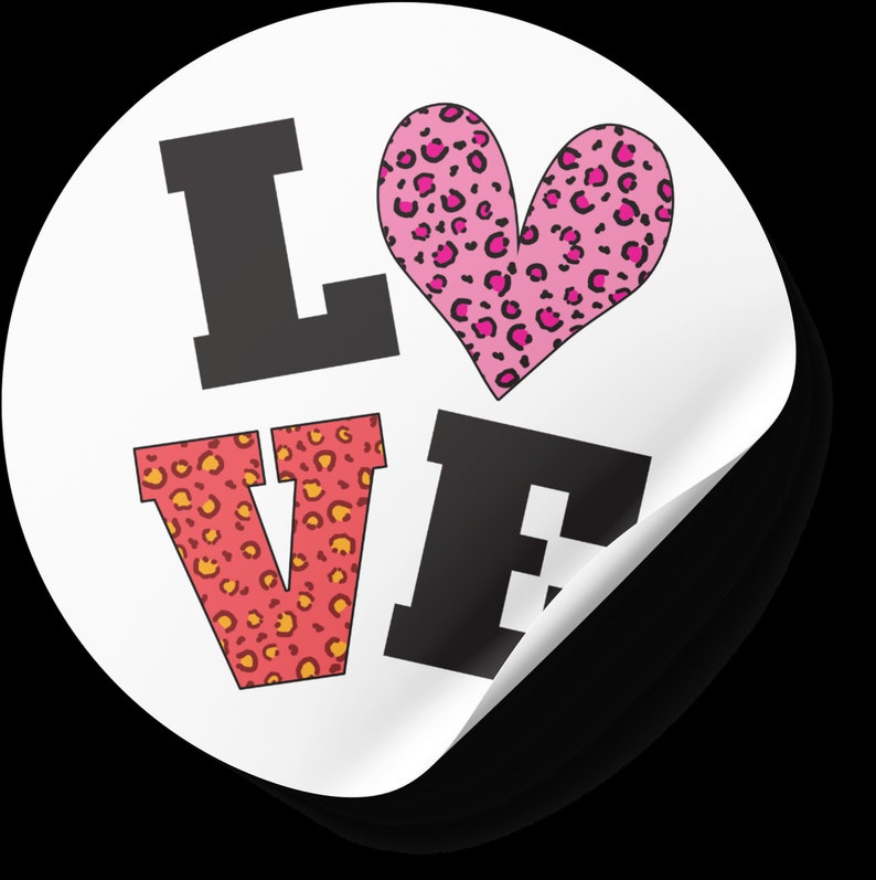 Leopard Print Love SVG Valentines SVG Valentine's Day SVG Eps, Svg, Png, Jpg, Pdf, & Psd Files ...