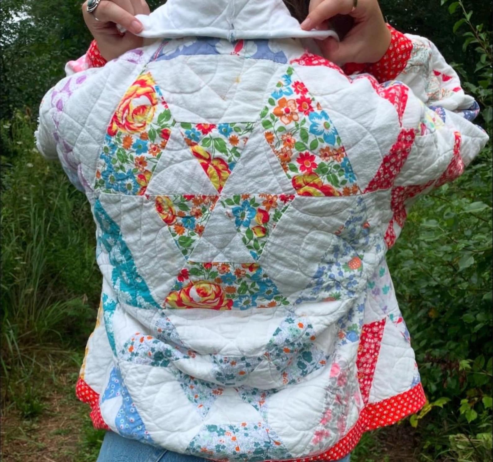 EDITH Vintage Quilt Jacket - Etsy