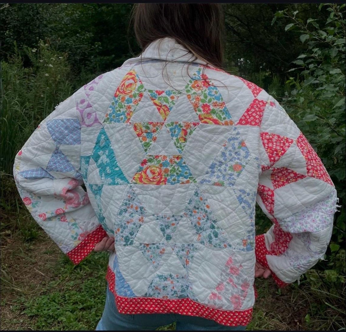 EDITH Vintage Quilt Jacket - Etsy