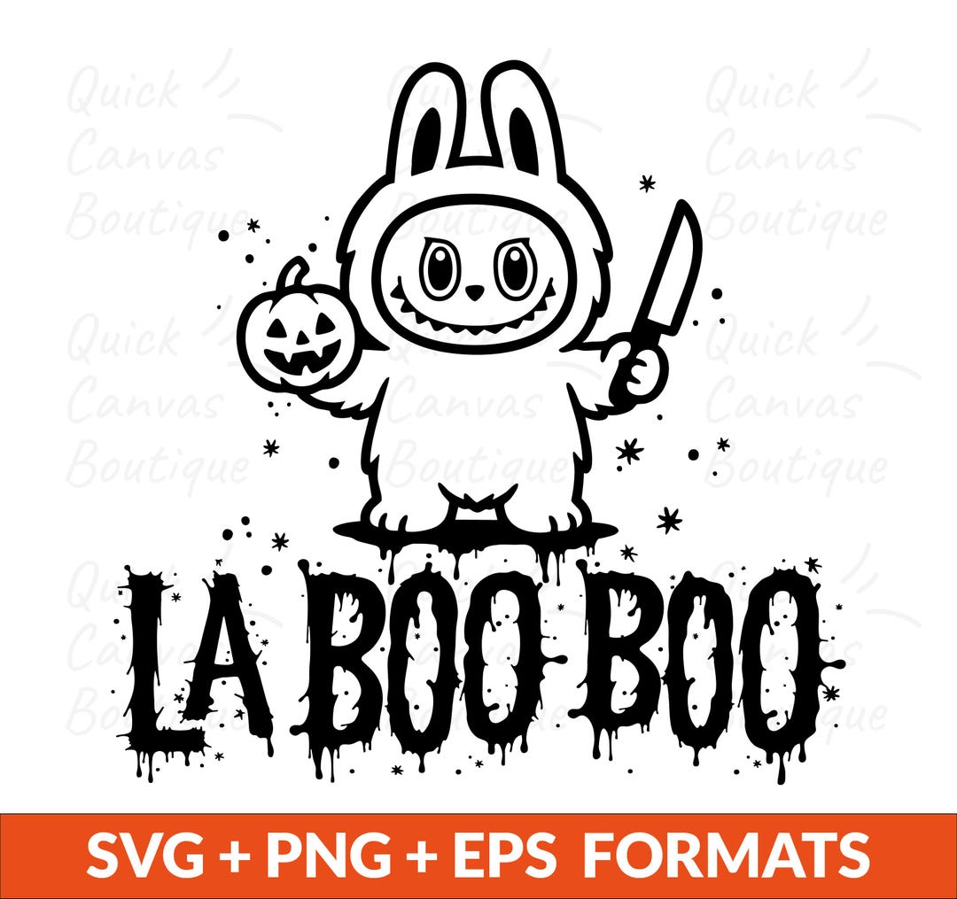 Labooboo Halloween Character Clipart, Vector SVG PNG - Etsy UK