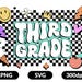 Third Grade Back to School PNG Checkered Png School Third Grade Png ...