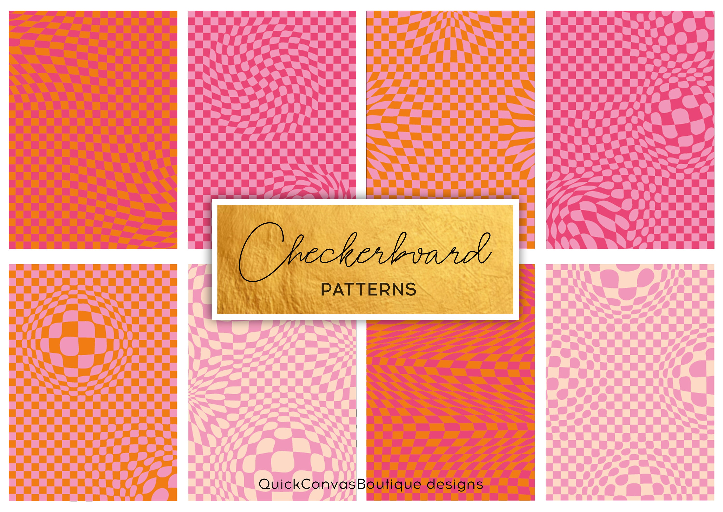 Checkered Patterns 8 SVG DIGITAL Patterns Posters Checkerboard Textures ...