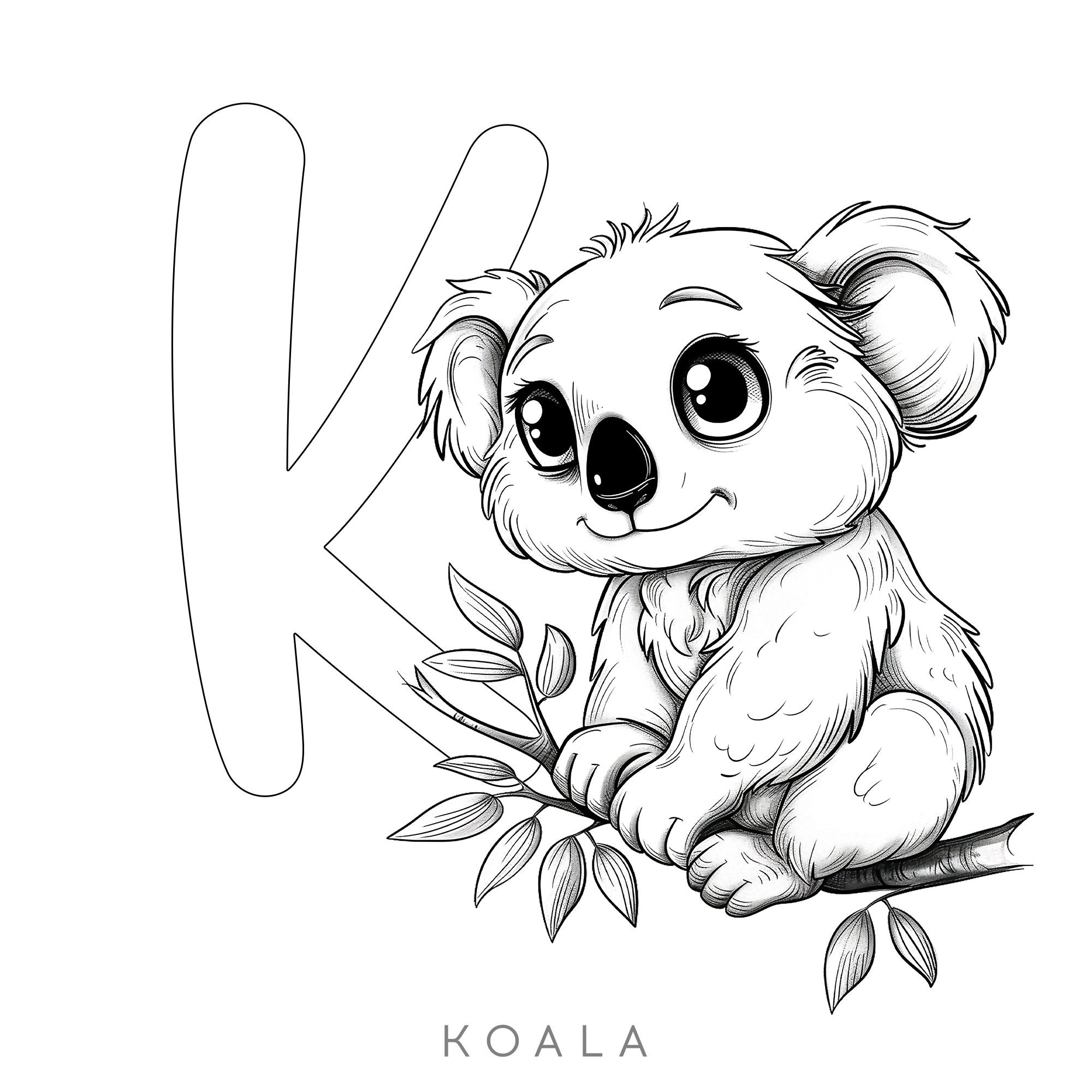 ABC Flash Cards Alphabet Flash Cards Coloring Animals Alphabet 26 Cards ...