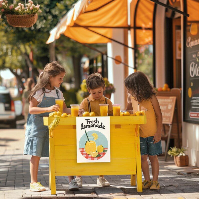Lemonade Template Lemonade Stand Menu Printable, Kids Lemonade Sign ...