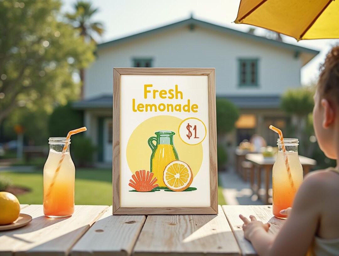 Lemonade Template Lemonade Stand Menu Printable, Kids Lemonade Pricing ...