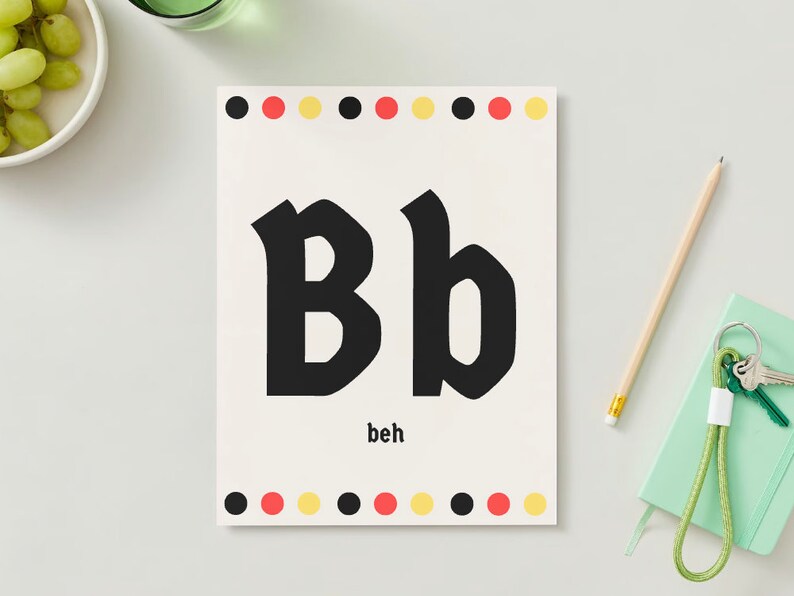 German Alphabet Posters - Etsy