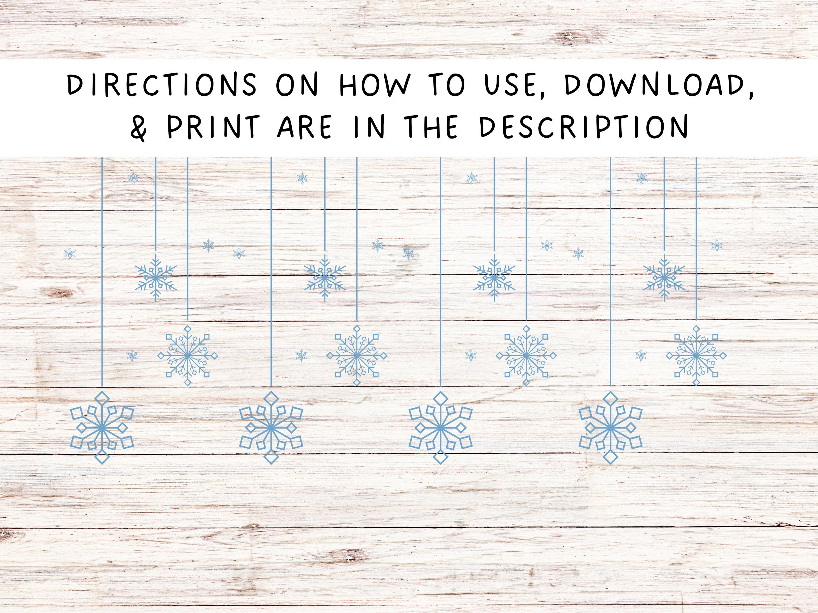 Counting Snowflakes Fine Motor/math Activity for Toddlers, Preschool ...