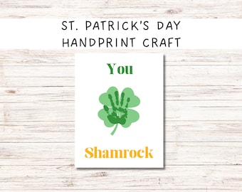 St. Patrick’s Day Footprint Craft Activity Template for Babies ...