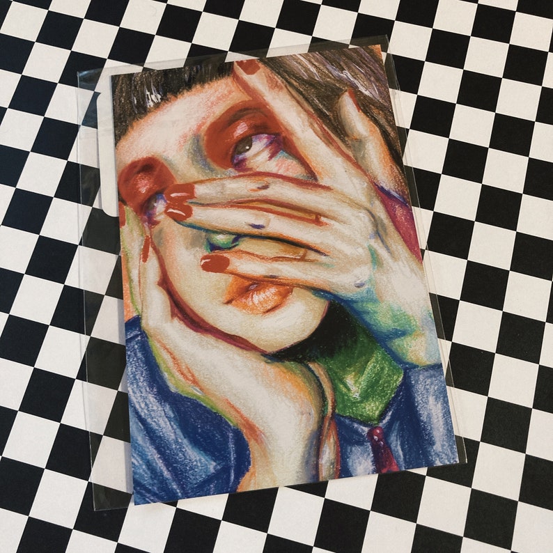 Rainbow, Original Drawing Art Print 4x6 Glossy Print - Etsy