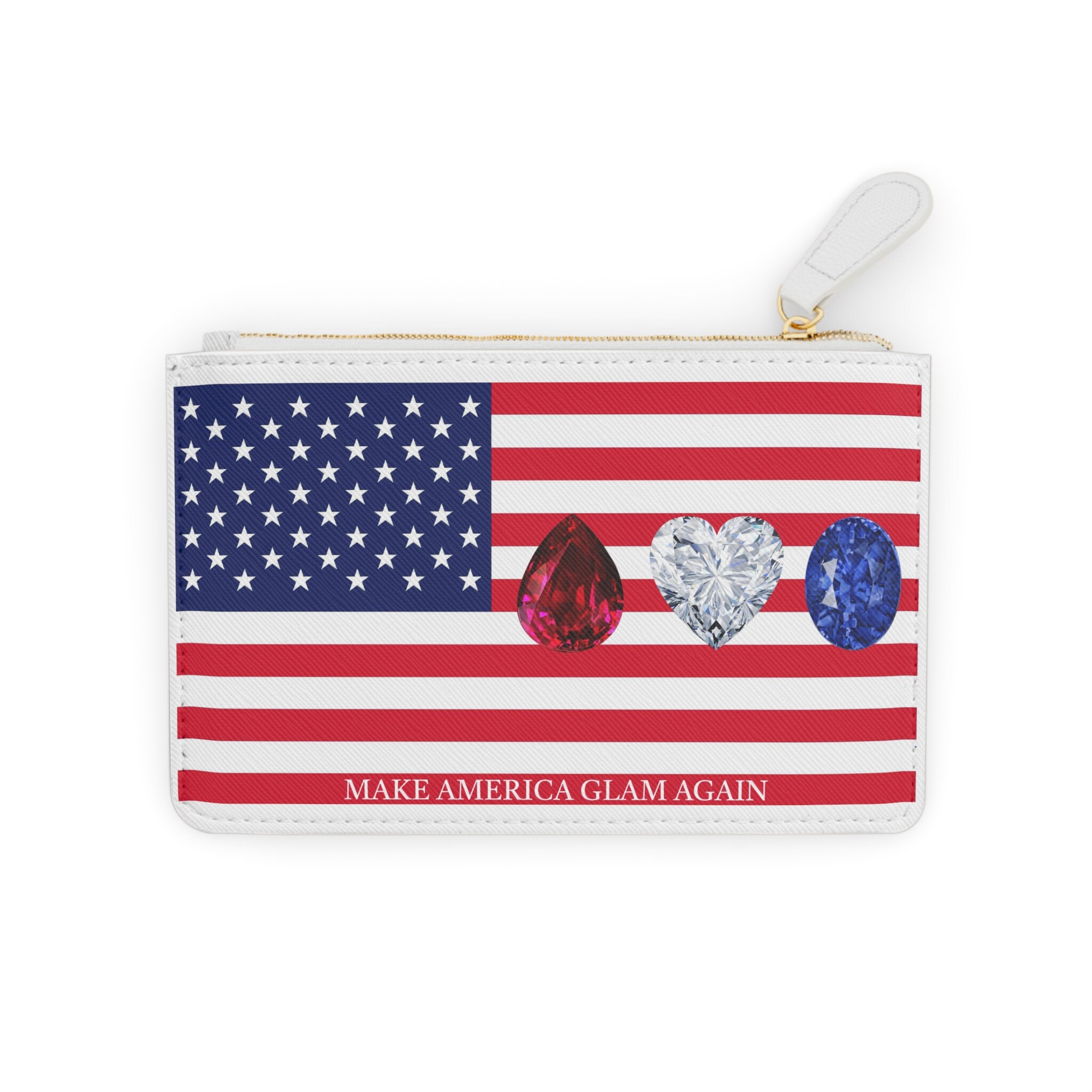 AMERICAN FLAG WALLET Usa Clutch Patriotic Zipper Wallet America First ...