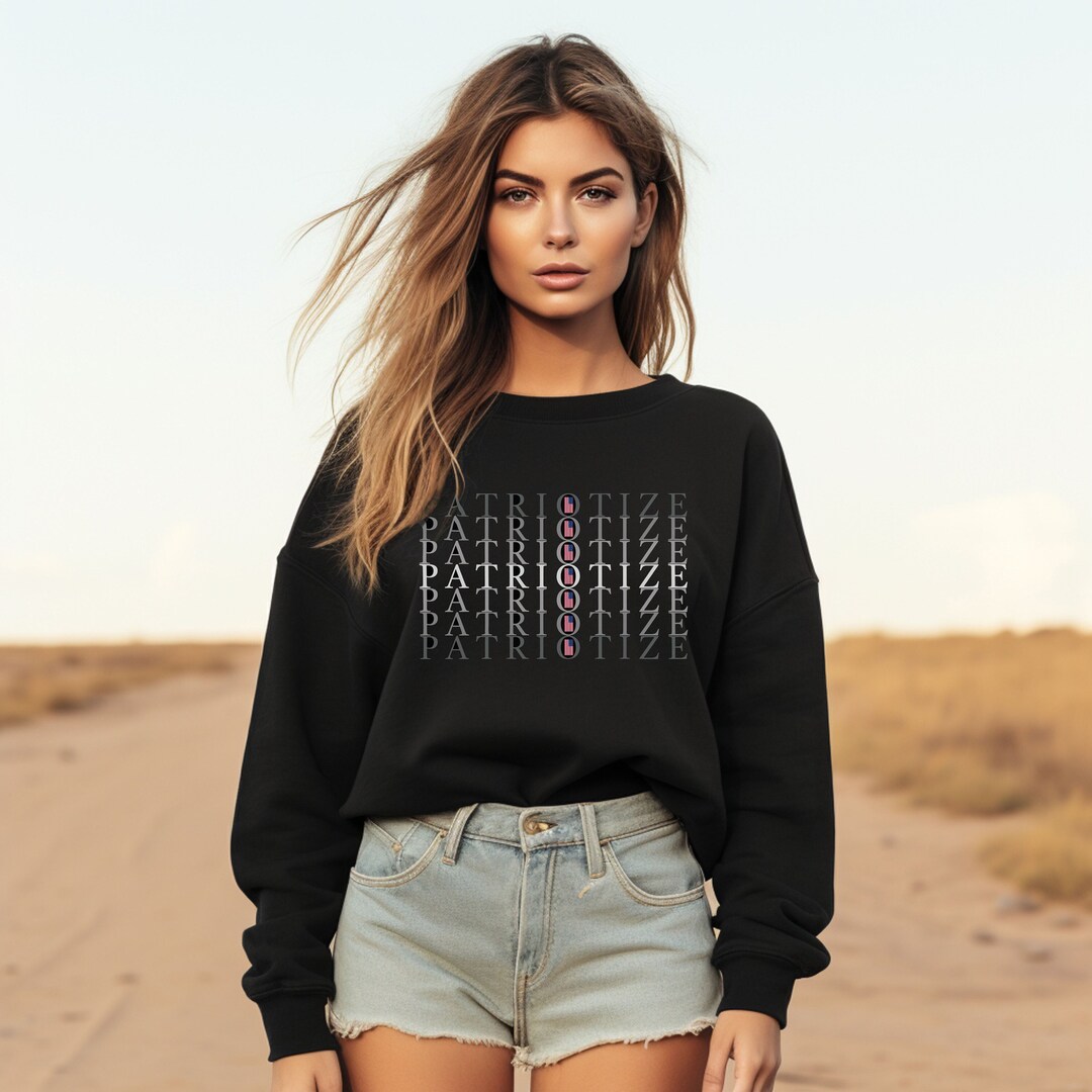 PATRIOTIC AMERICAN FLAG Sweatshirt Freedom Pullover America First ...