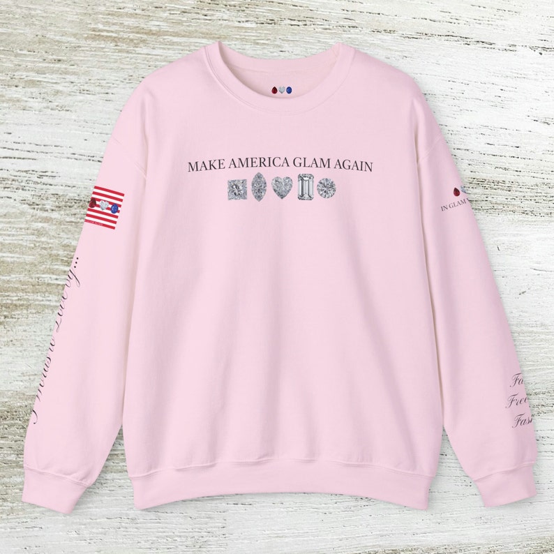 AMERICAN FLAG SWEATSHIRT Womens Patriot Sweatshirt Usa Sweater Gift for ...
