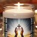 JESUS CHRIST CROSS Candle God Candle Jesus Loves You Christian Candle ...