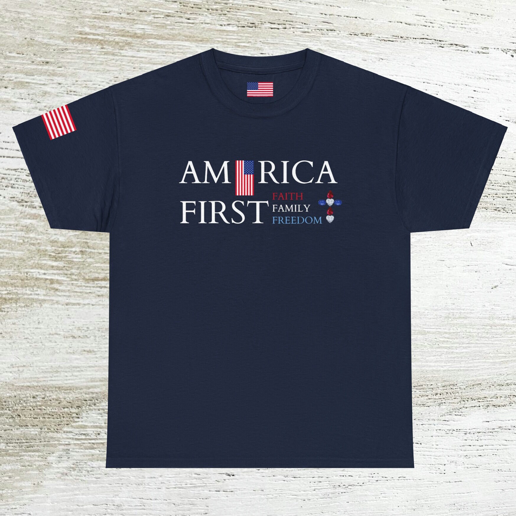 AMERICA FIRST FLAG Make America Great Again Tshirt Flag Tshirt Gift for ...