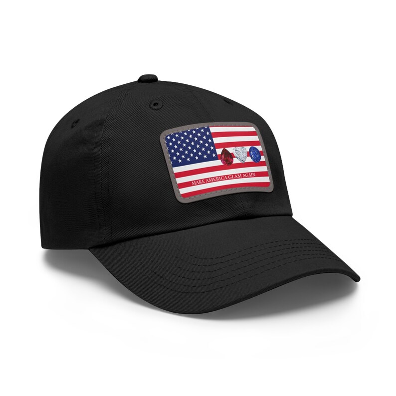AMERICAN FLAG HAT America First Baseball Cap Hat Leather Patch Maga ...