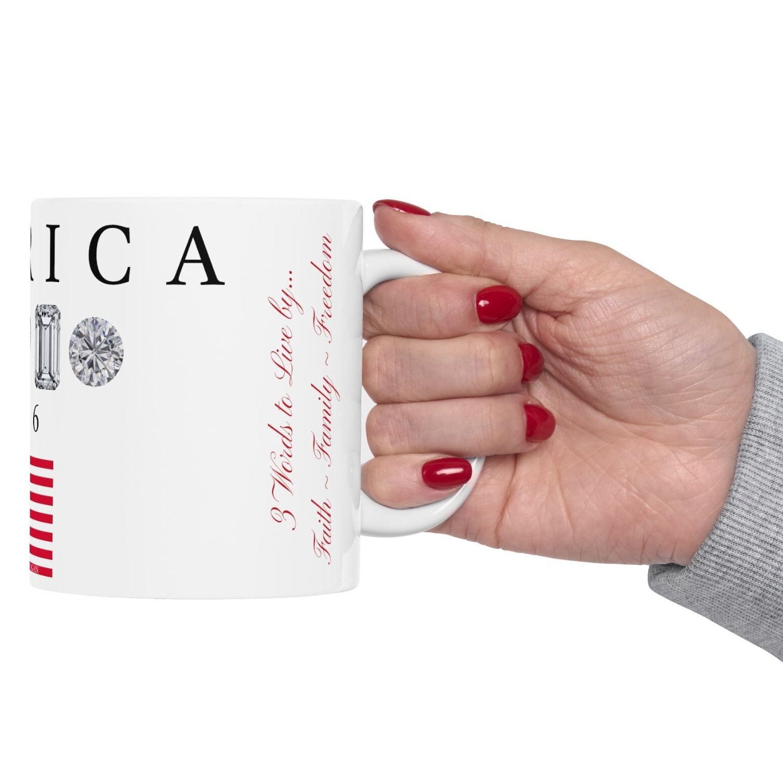 AMERICA 1776 COFFEE Mug American Flag Mug Coffee Mug Tea Cup Drink Mug ...