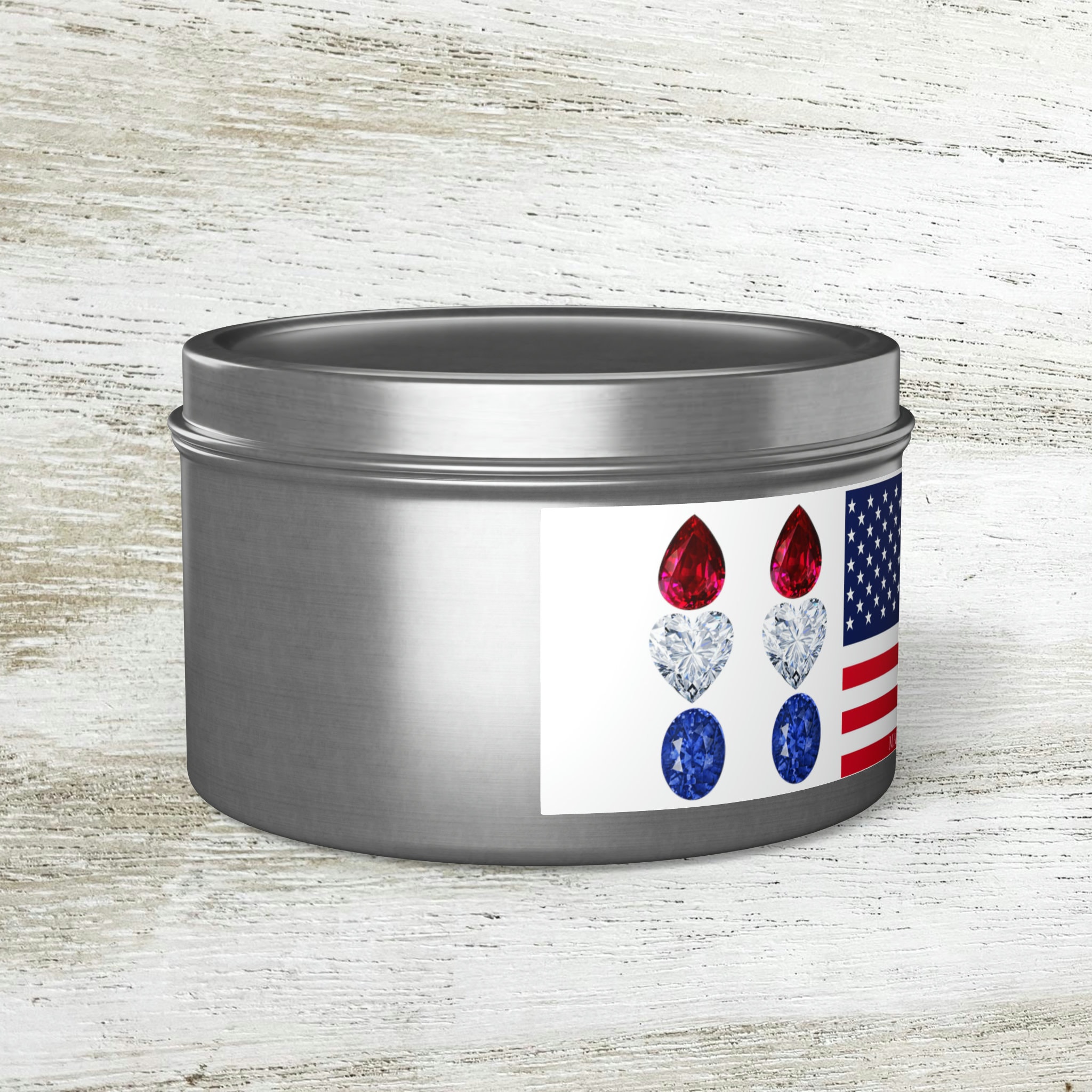AMERICAN FLAG CANDLE Usa Soy Wax Scented Aroma Luminary Patriotic Gift ...