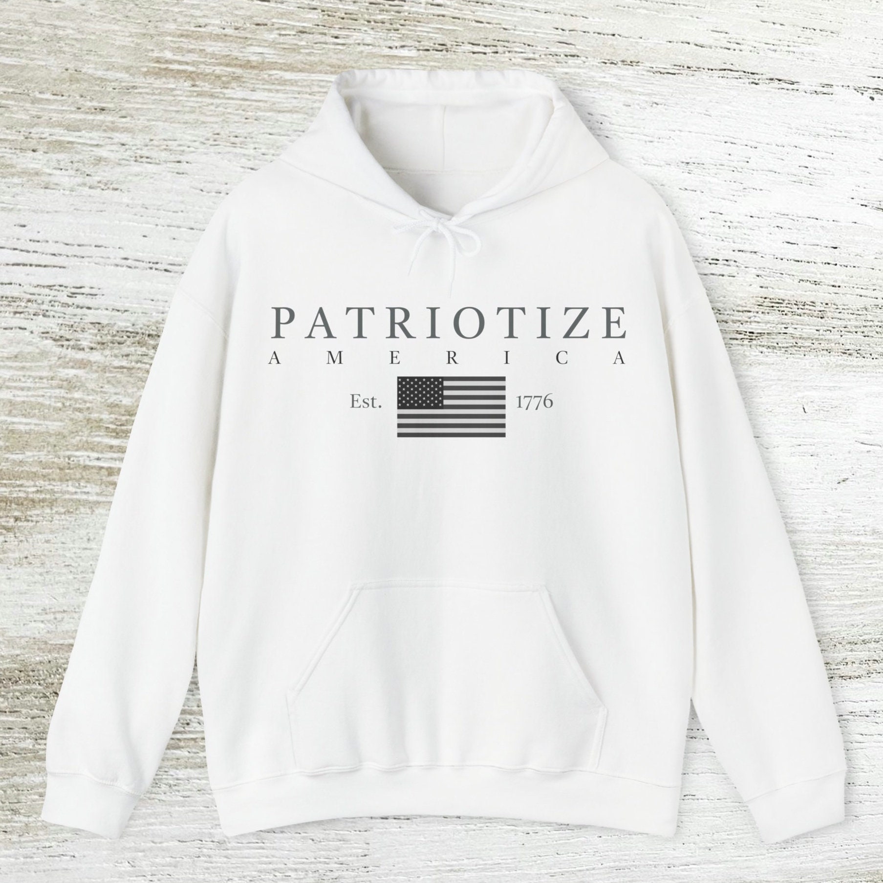 PATRIOTIC AMERICAN FLAG Hoodie Freedom Sweatshirt Gift for Him Crewneck ...