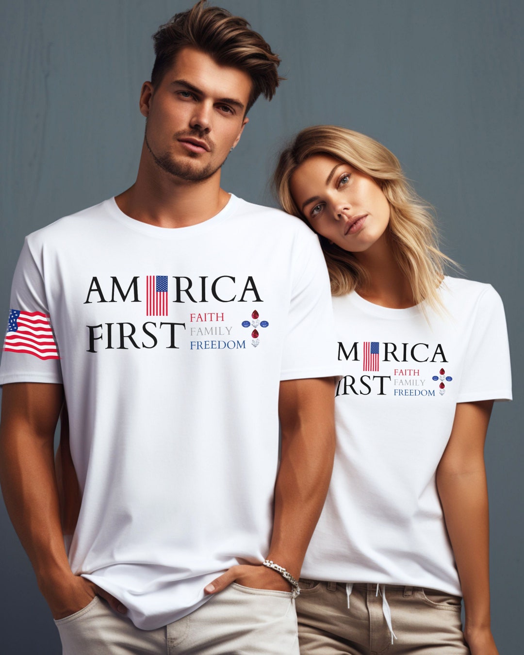 AMERICA FIRST FLAG Make America Great Again Tshirt Flag Tshirt Gift for ...
