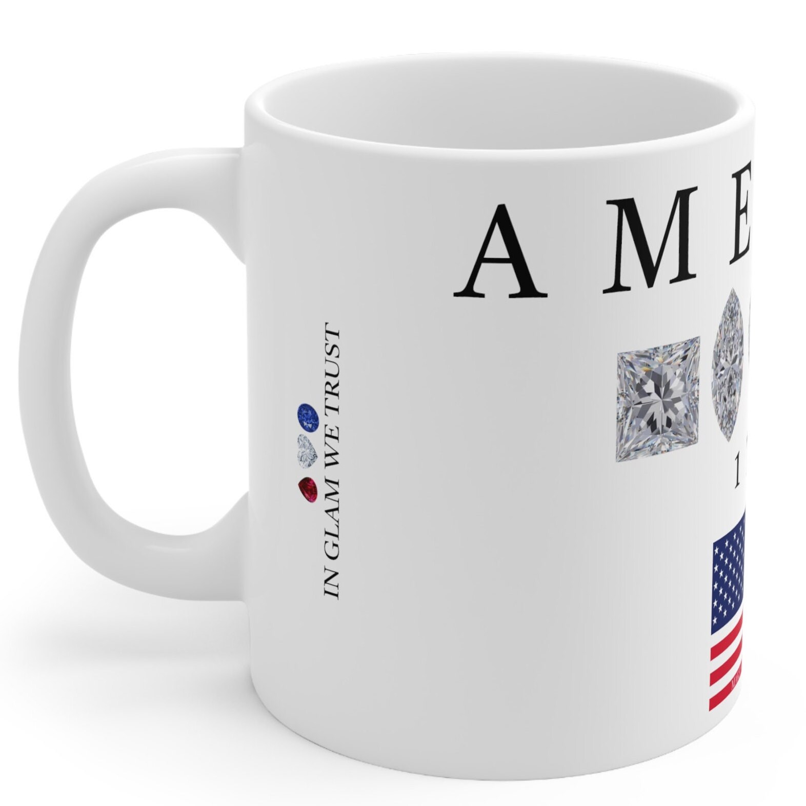 AMERICA 1776 COFFEE Mug American Flag Mug Coffee Mug Tea Cup Drink Mug ...