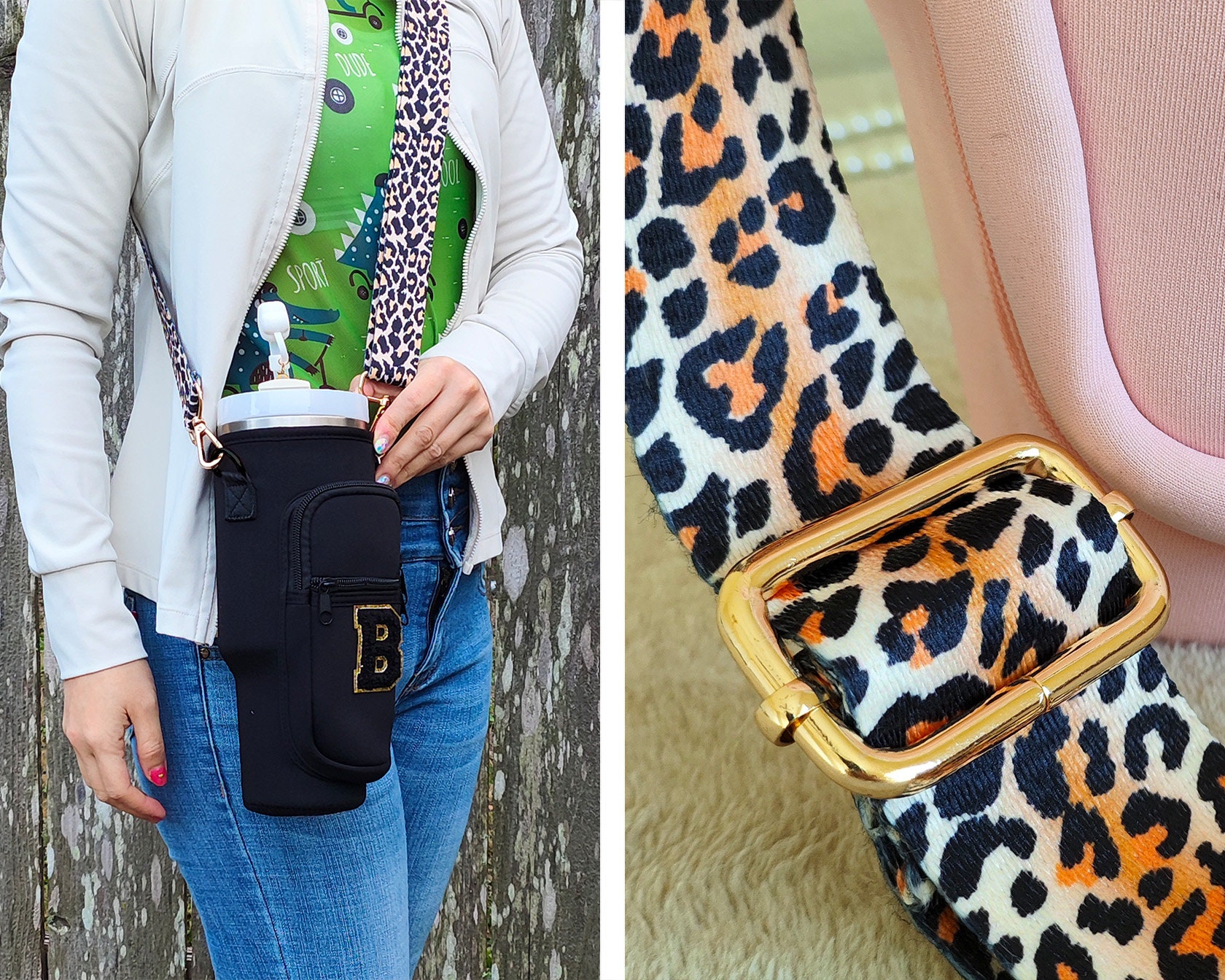 Custom Stanley Tumbler Pouch Carrier Personalized Water Bottle Bag 40oz ...