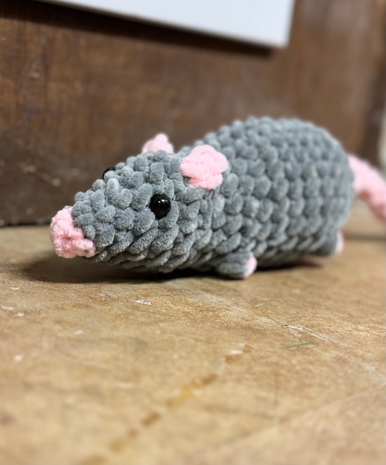 Crochet Rat Plush Stuffed Amigurumi Toy - Etsy