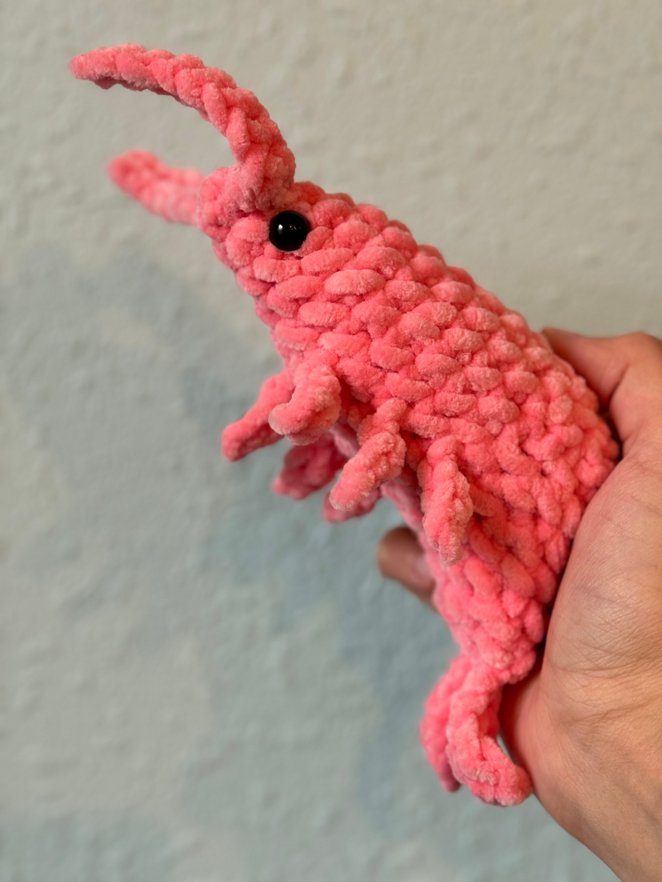Crochet Shrimp Plush Stuffed Amigurumi Toy - Etsy