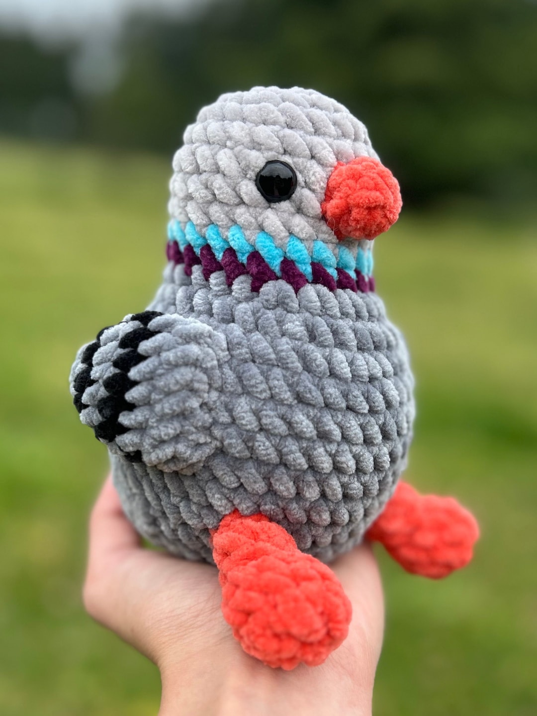 Crochet Pigeon Plush Stuffed Amigurumi Toy - Etsy