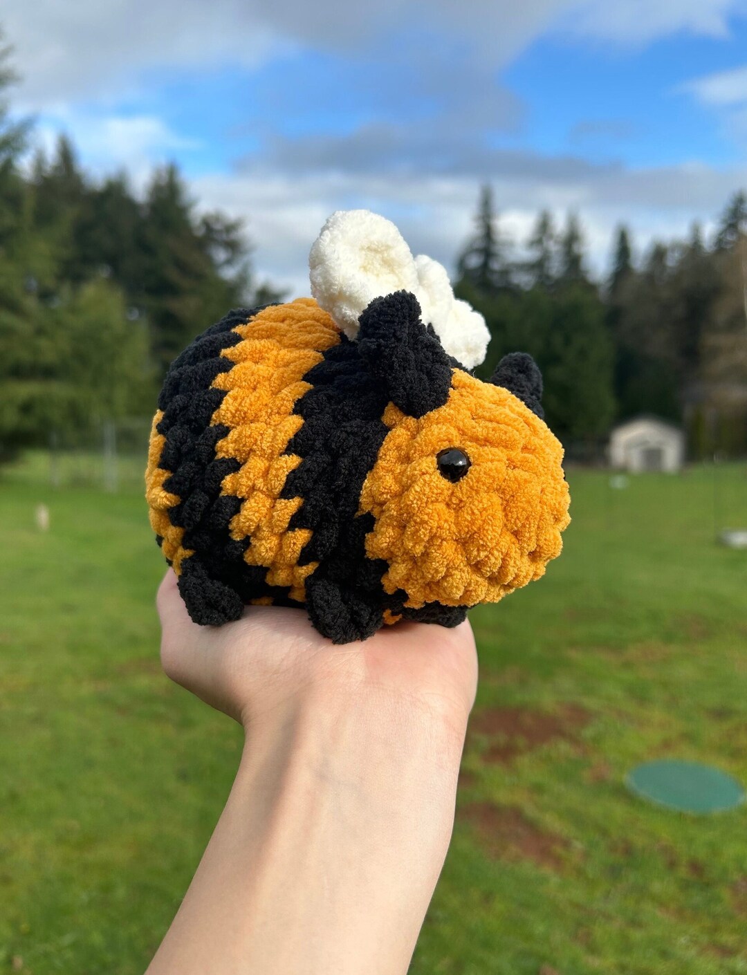 Jellybee Crochet Chubby Bee Plush - Etsy