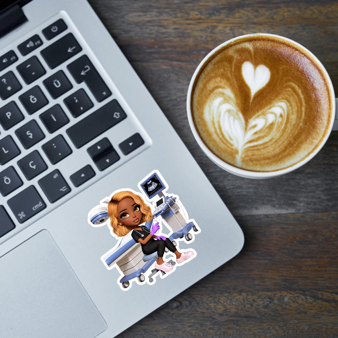 Ultrasound Tech Sticker, Black Girl Sonography Sticker, Radiology Tech ...