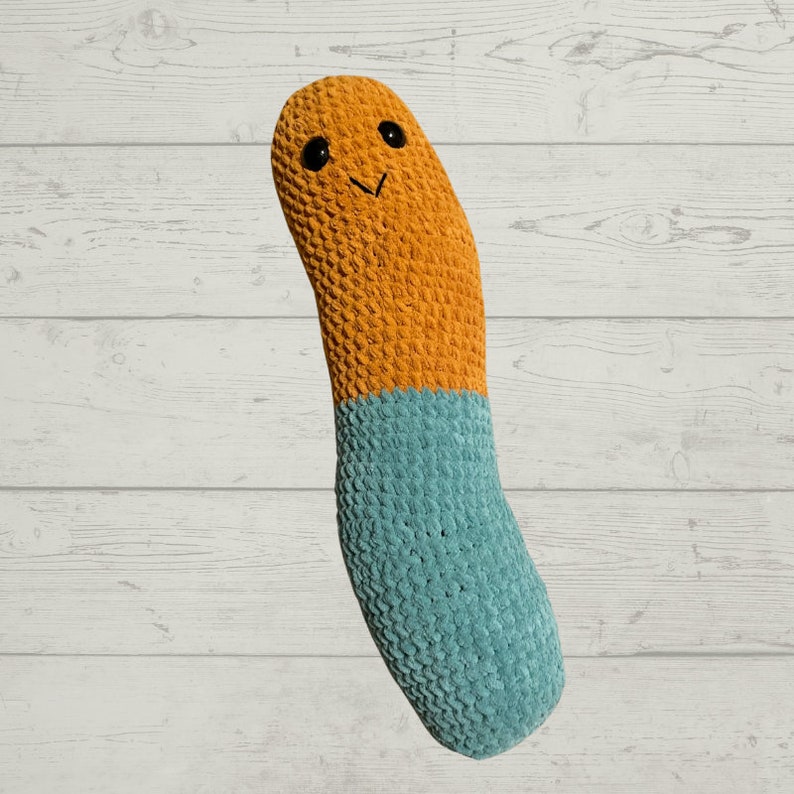 Custom Handmade Crochet Amigurumi Chunky Yarn Candy Worm - Etsy