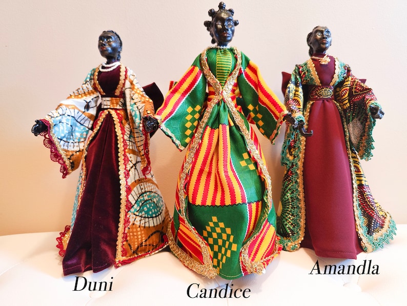 Afrocentric Doll Tree Topper Stand Alone Table Top - Etsy