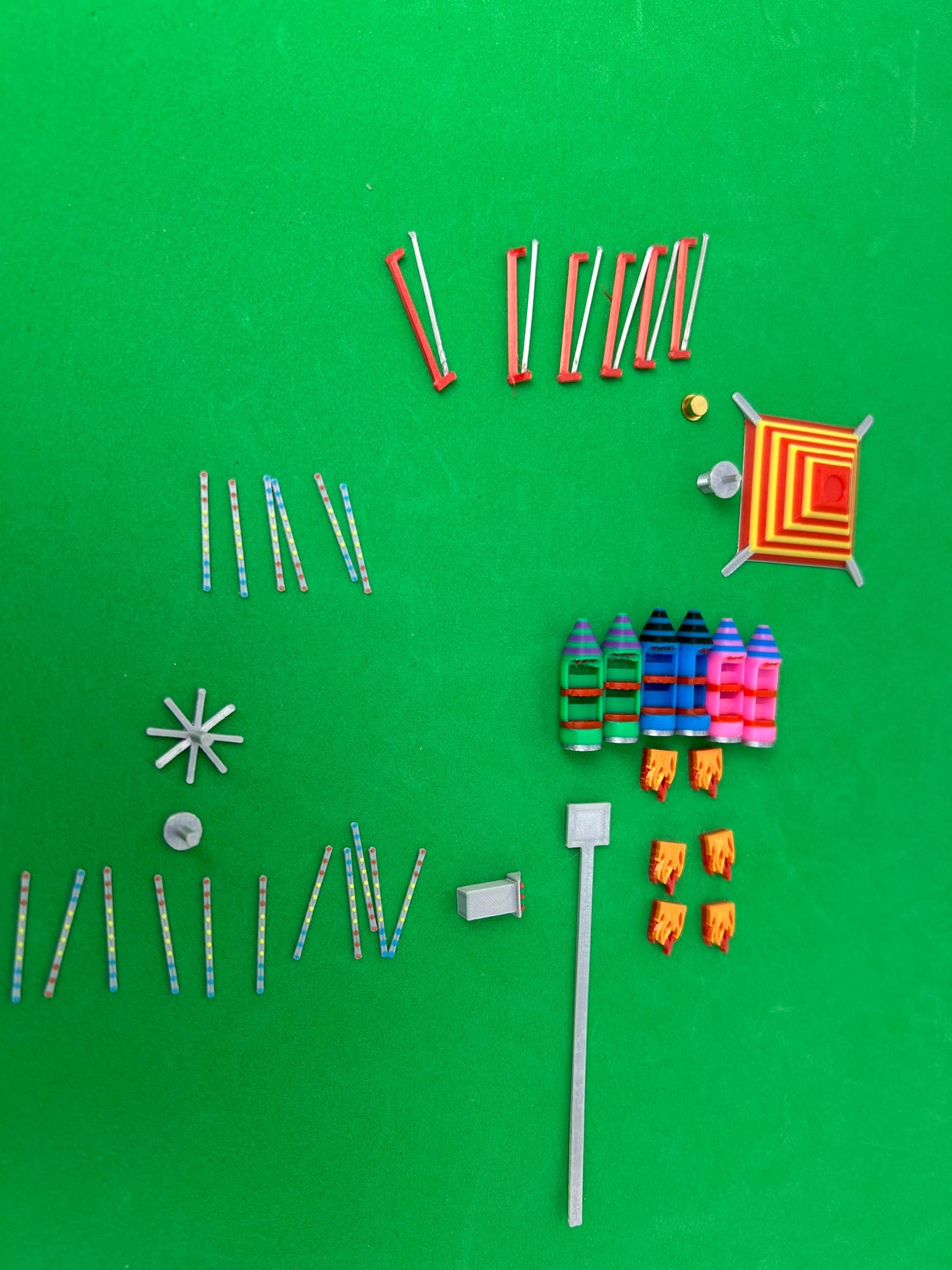 HO Scale Kiddie Rocket Ride Kit: Model Train Carnival Diorama 1/87 - Etsy
