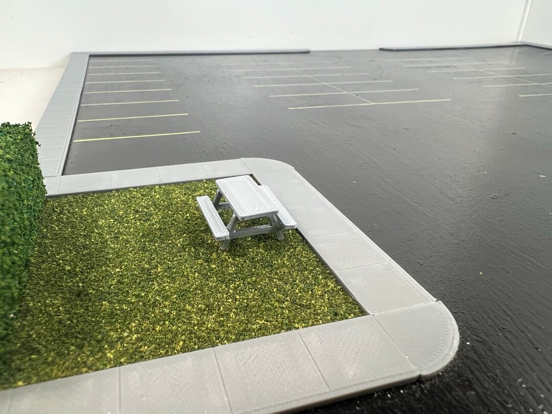 HO Scale Park Bench Printed in Silver in Set of 3 - Etsy