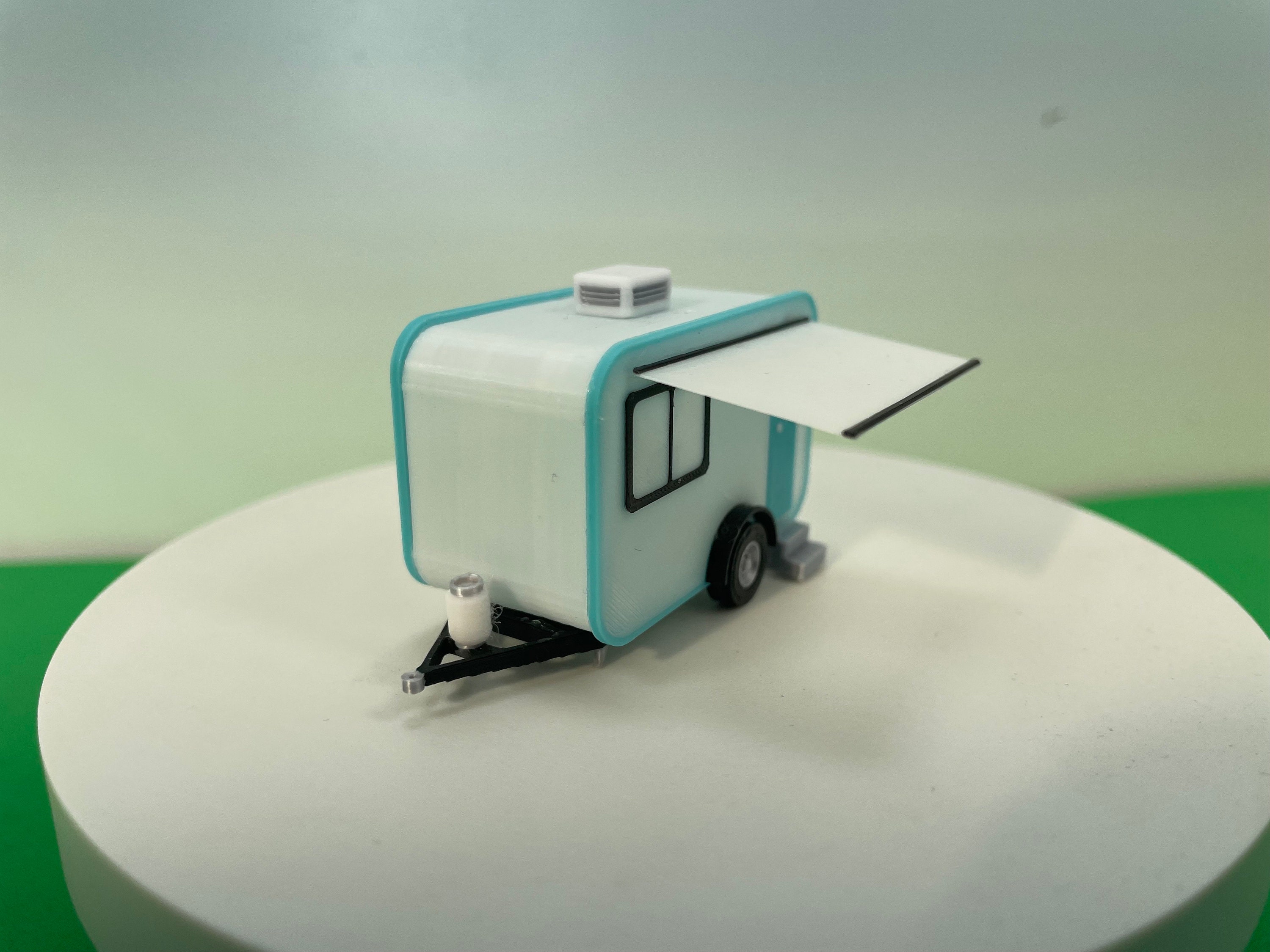 HO Scale Camper Trailer Kit in Color. - Etsy