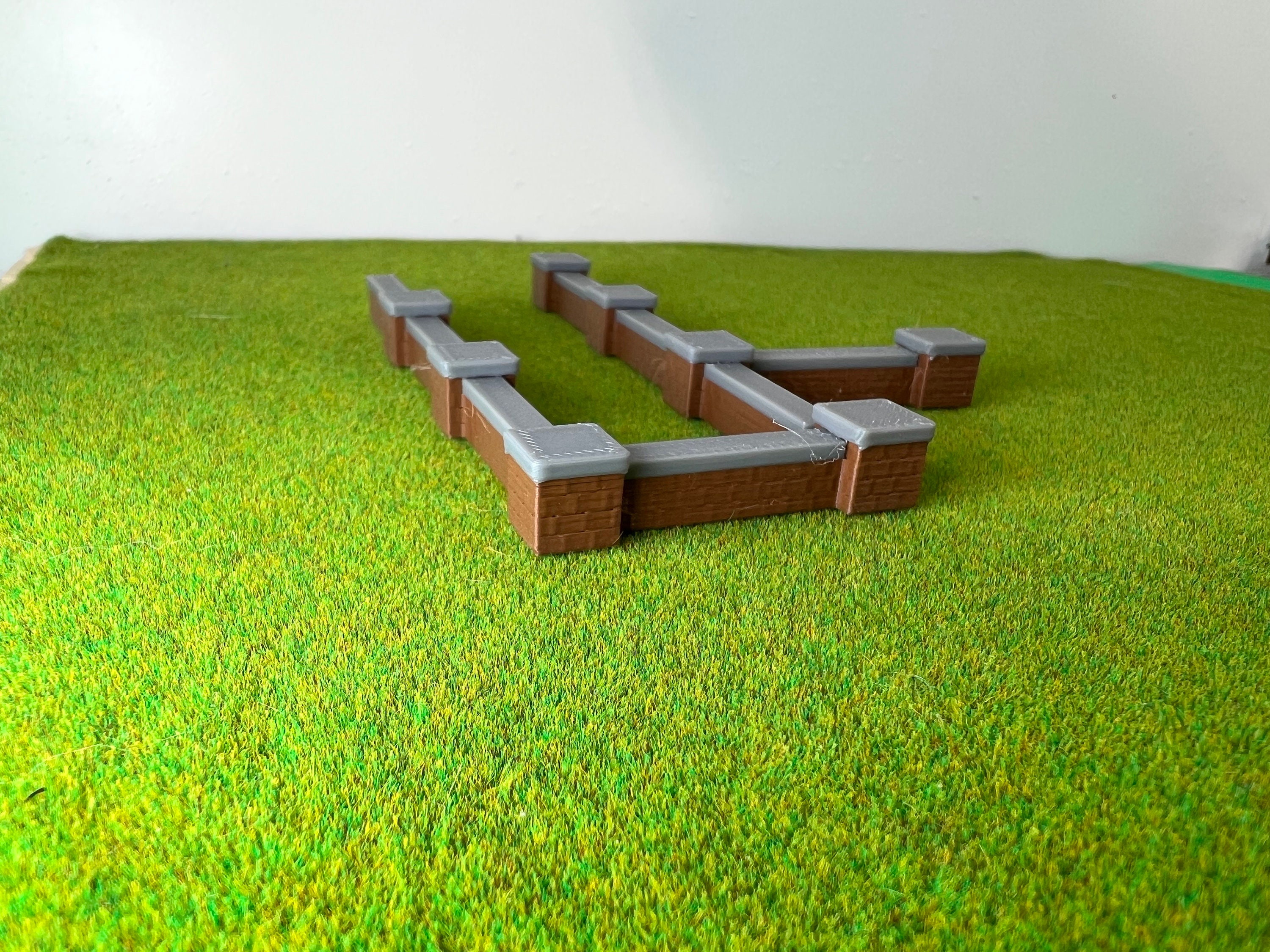 Ho Scale Brick Fence in Color. - Etsy