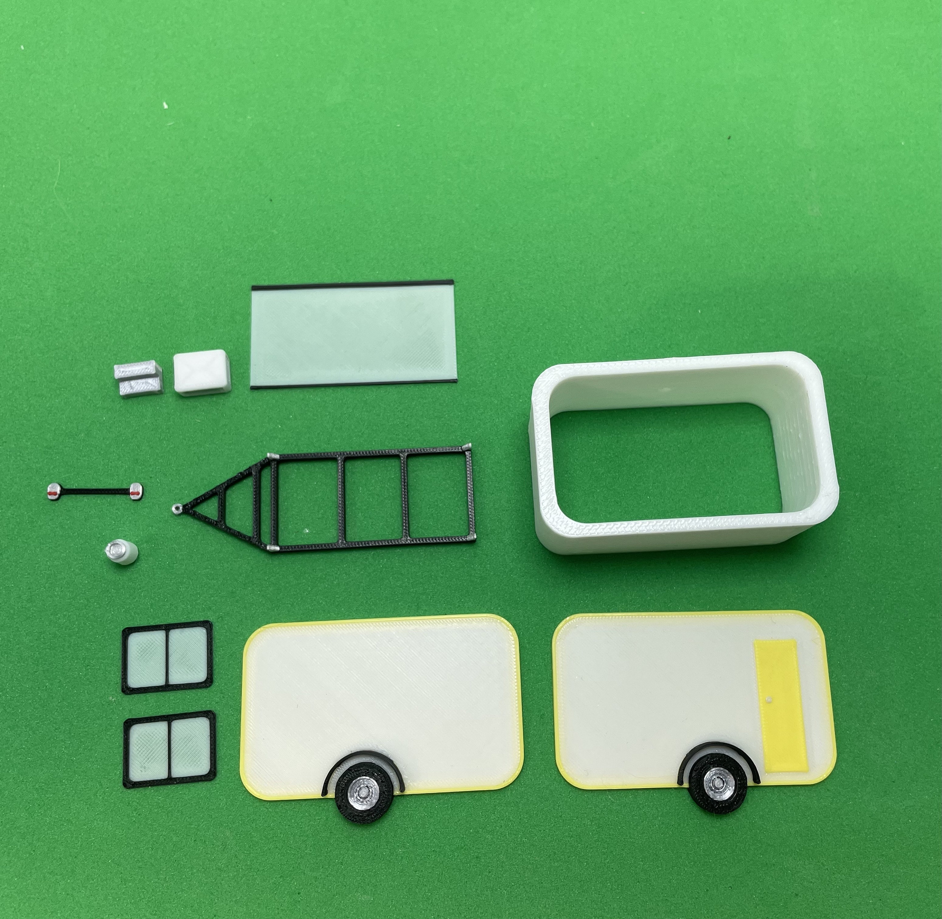 HO Scale Camper Trailer Kit in Color. - Etsy