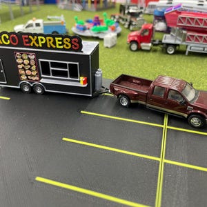 HO Scale Food Trailer for Model Train Layouts and Dioramas Taco Trailer ...
