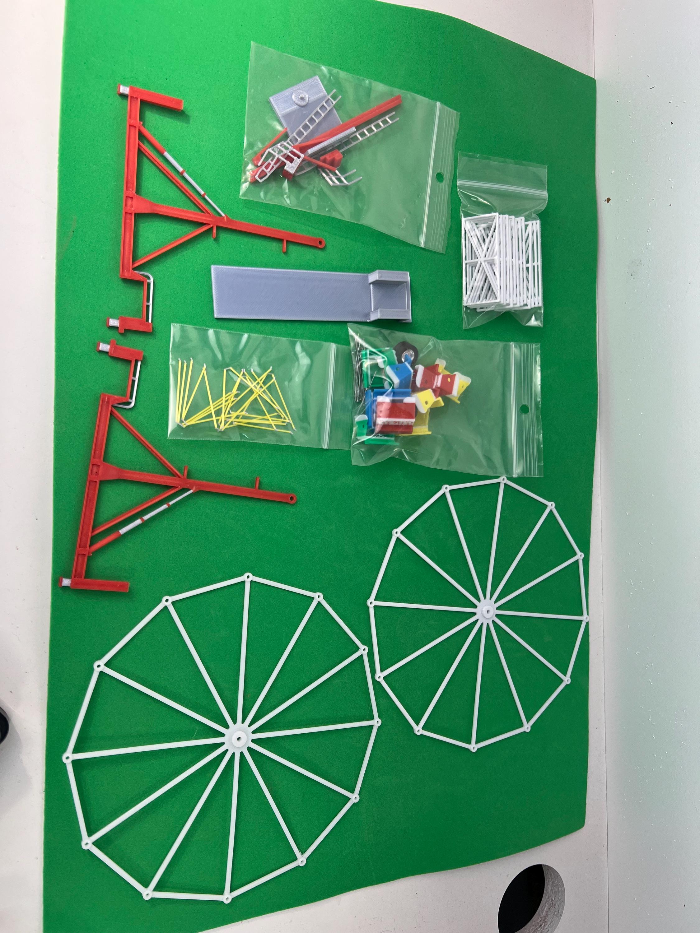 HO Scale Ferris Wheel: 1/87 Model Train Diorama - Etsy