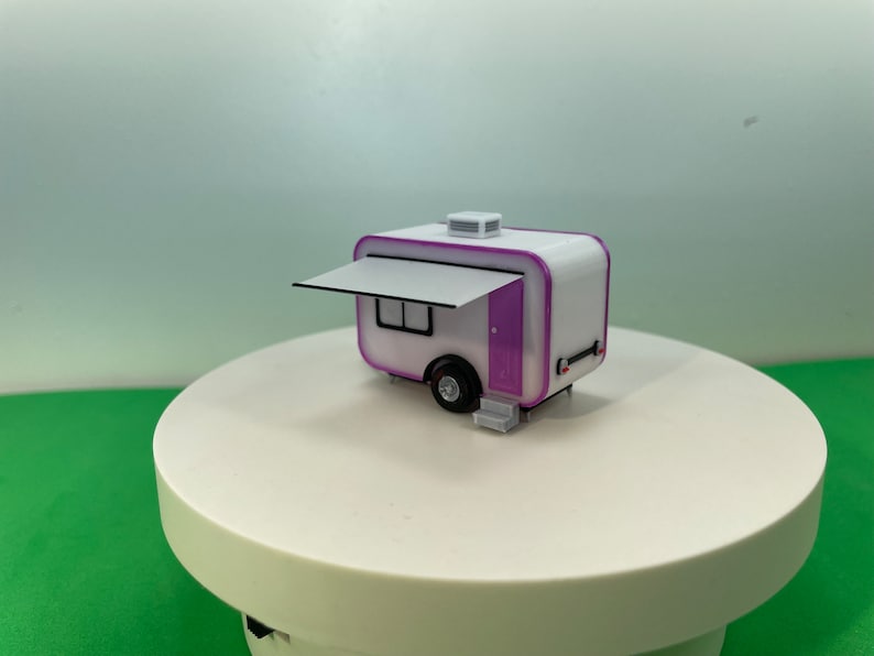 HO Scale Camper Trailer Kit in Color. - Etsy