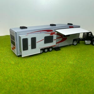 HO Scale 5th Wheel Camper Trailer Kit in Color. 1/87 - Etsy