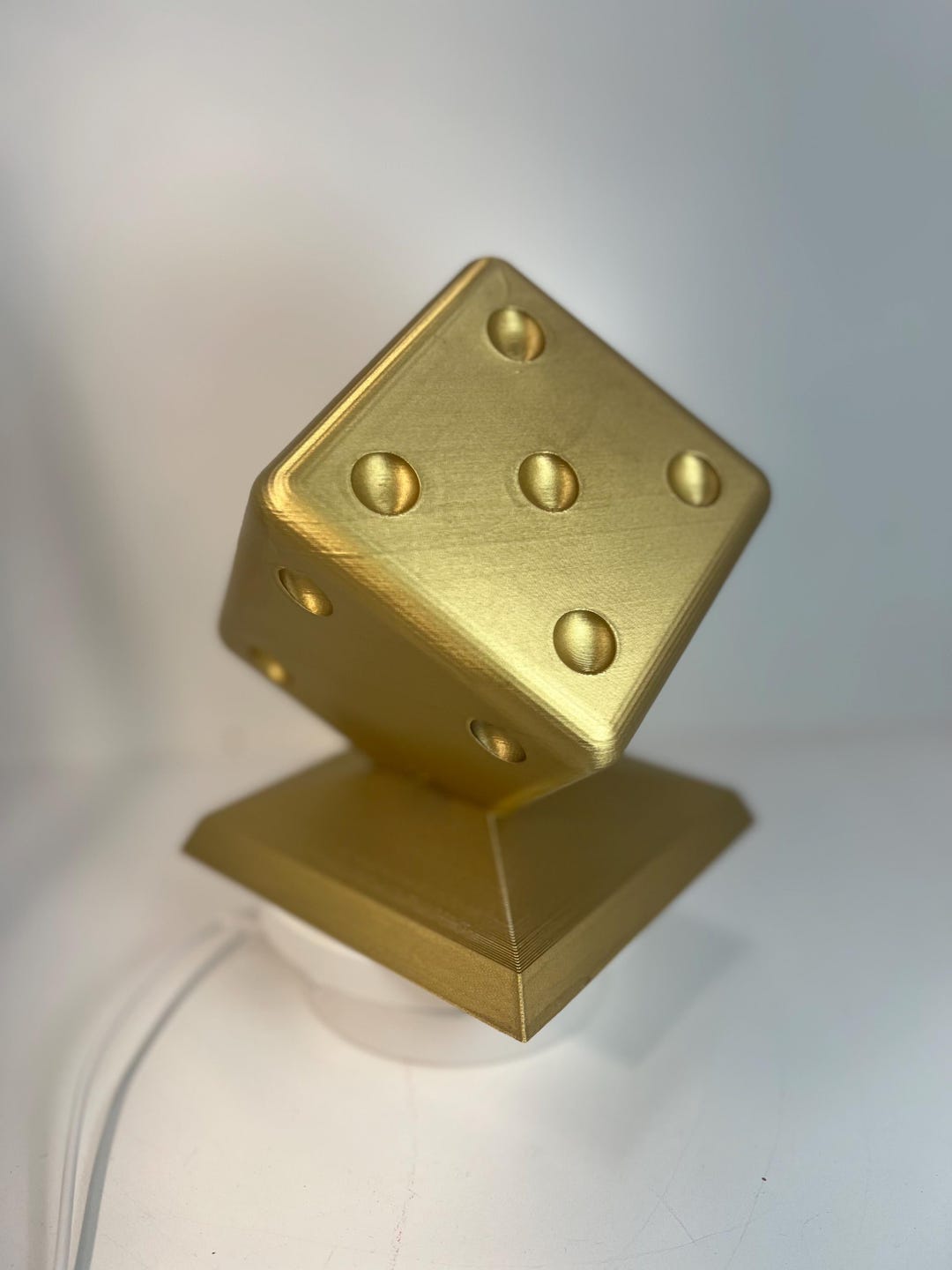 Dice Trophy Art Piece: Gold/silver Man Cave Decor - Etsy
