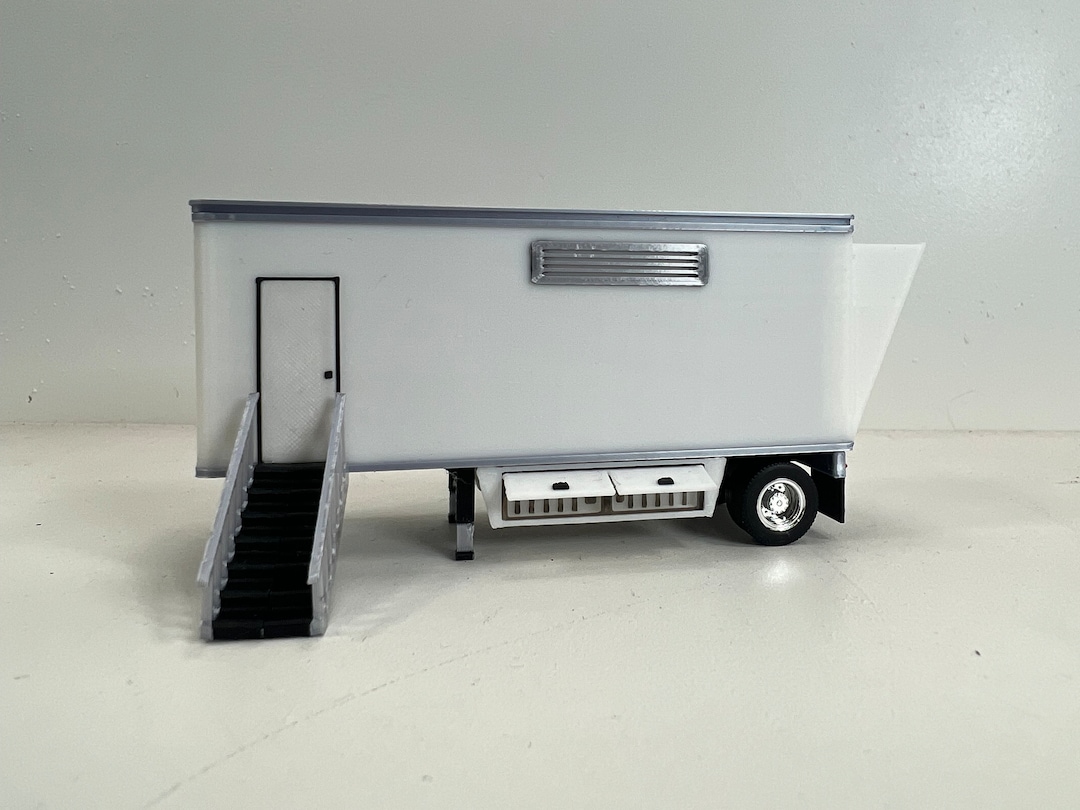 HO Scale Office/generator Trailer: Model Train Carnival - Etsy
