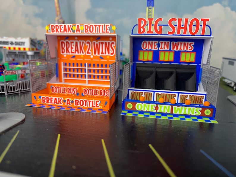 HO Scale Break-a-bottle Game Booth - Etsy