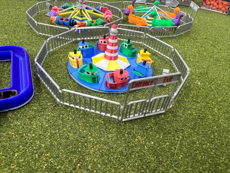 HO Scale Kiddie Tug Boat Ride Kit: Model Train Carnival Diorama - Etsy