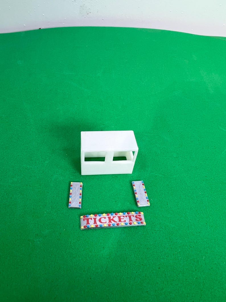 HO Scale -ticket Booth for Model Train Layouts and Carnival Dioramas 1: ...
