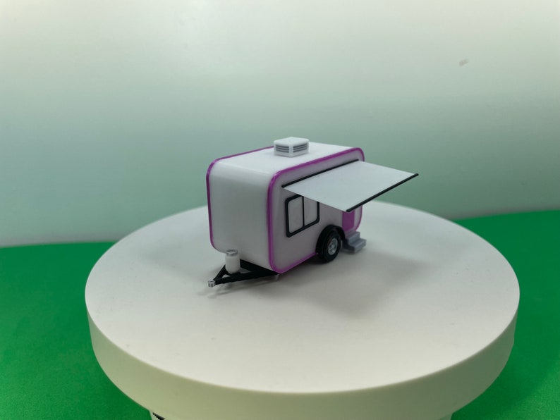 HO Scale Camper Trailer Kit in Color. - Etsy