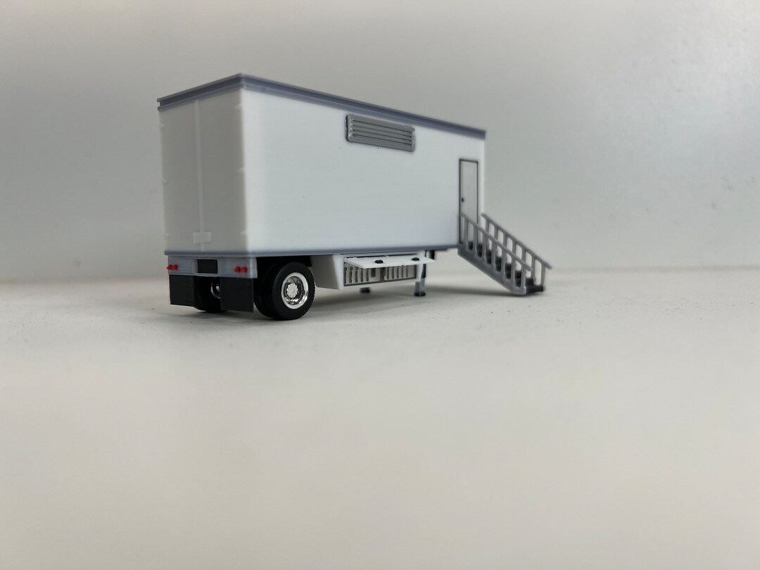 Ho Scale PUP Trailer Office/generator for Model Trains Carnival. With ...