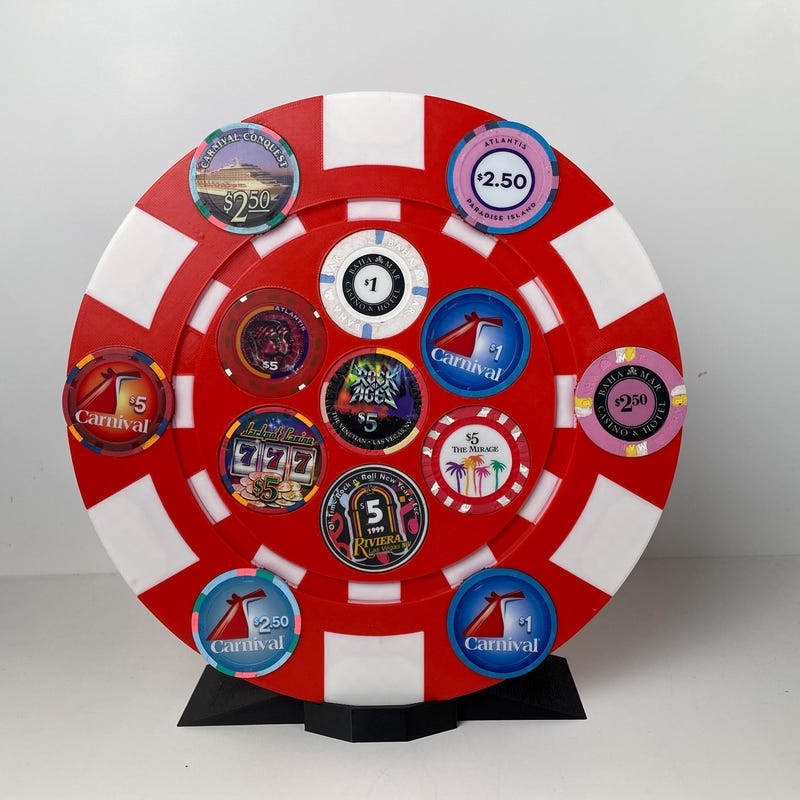 Poker Chip Display - Etsy
